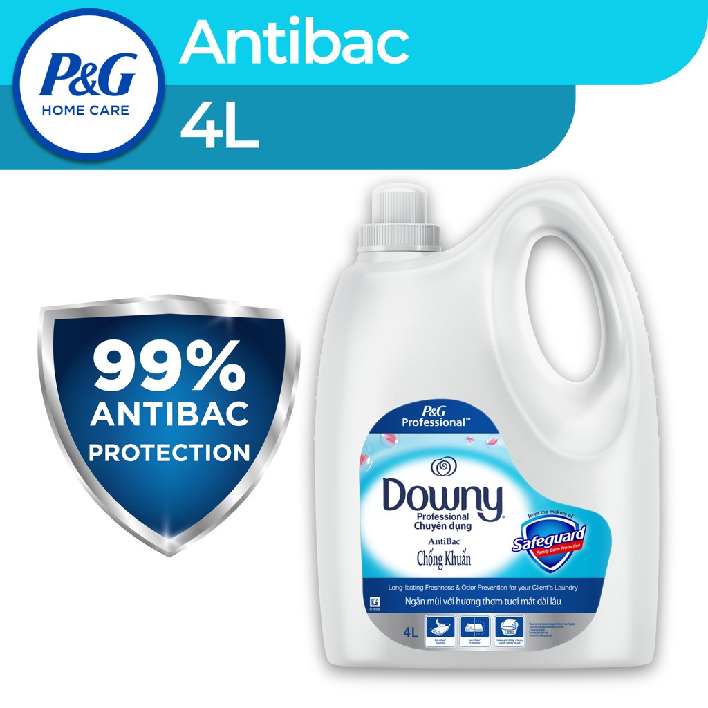 Downy Fabric Conditioner Antibac 4L (Fabcon,Fabric Softener) | Shopee ...