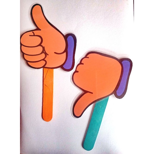 ESL Teaching props - Thumb's Up and Down | Shopee Philippines