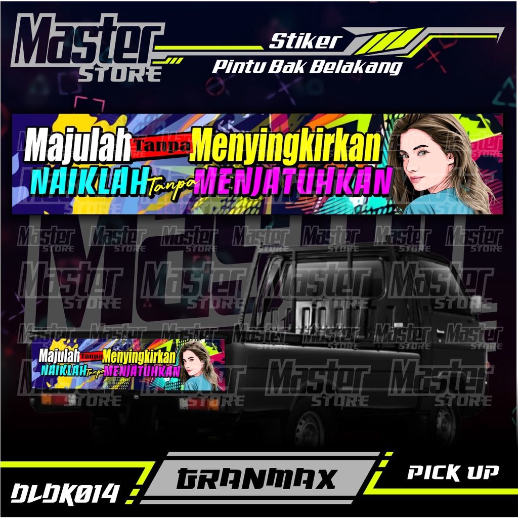 Custom L300 Pick Up Back Body Door Stickers Can Request Photos & Words ...