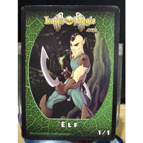 Magic: The Gathering(MTG) Card Elf Token By Icarus Magic | Shopee ...