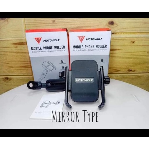 CP/CELLPHONE HOLDER MIRROR TYPE MOTOWOLF V3 | Shopee Philippines