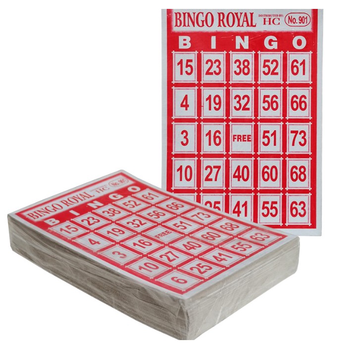 100 high quality bingo game cards, 100 royal bingo cards | Shopee ...