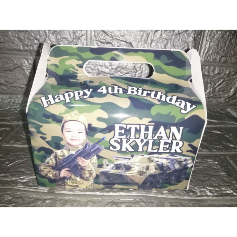 Army Theme Party Hat and Lootbox Set | Shopee Philippines