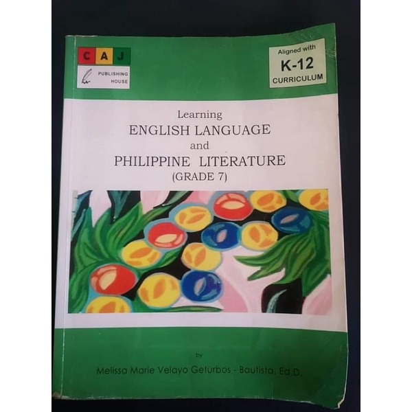 Learning English Language and Philippine Literature grade 7 book ...