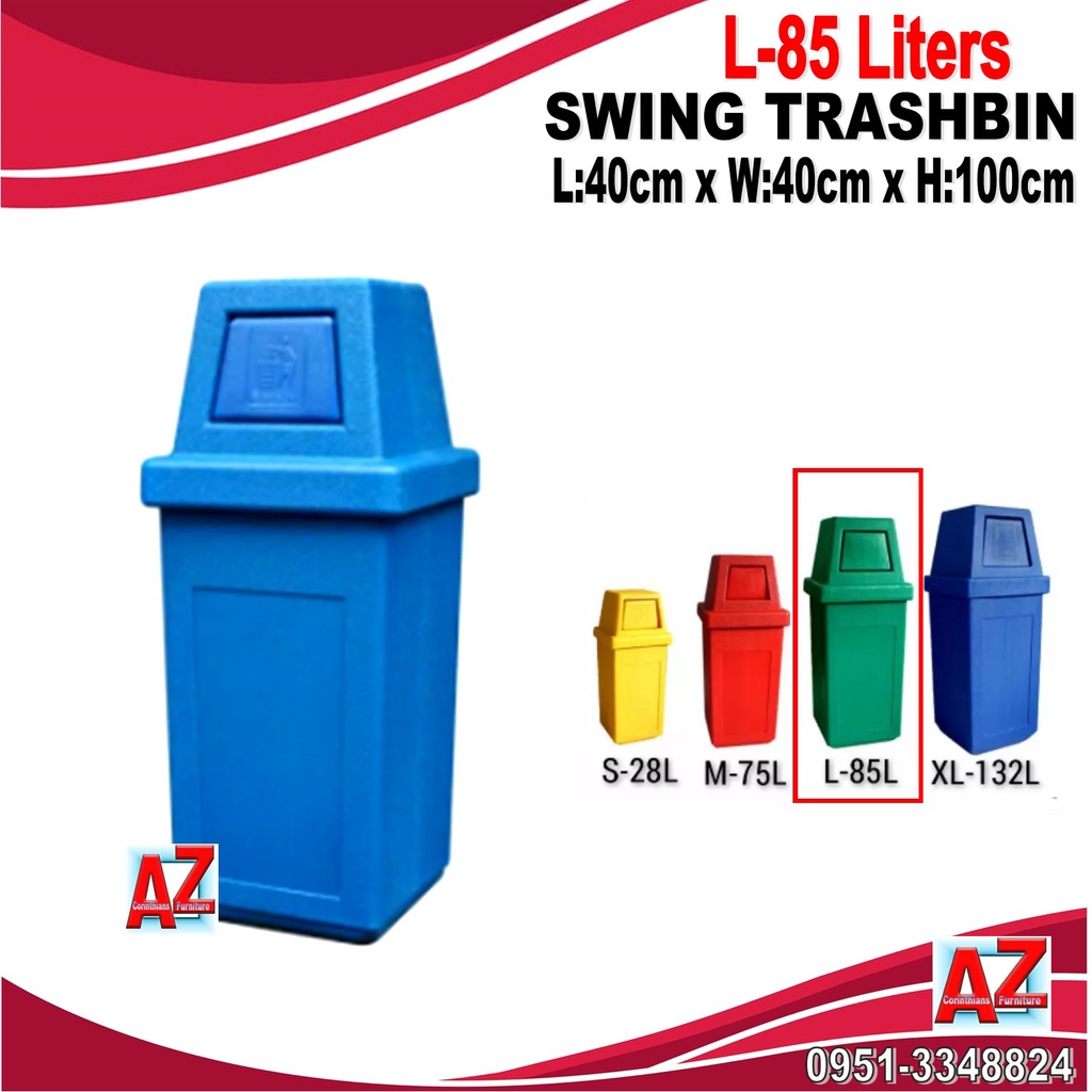 Hooded Plastic Trash Bin 85 Liters (LARGE SIZE) | Shopee Philippines