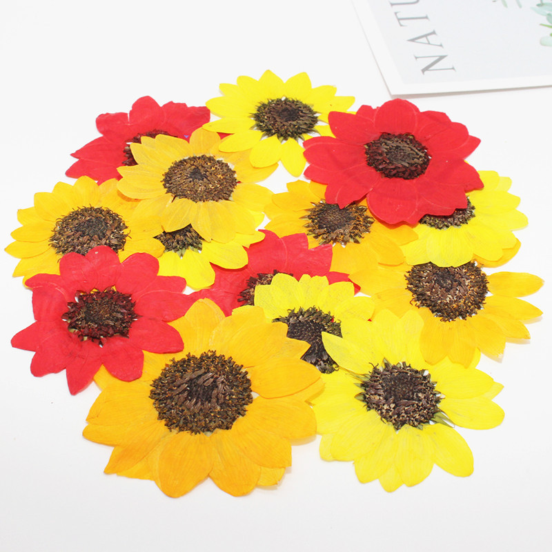 12pcs Sunflower DIY Handmade Epoxy Mould Set Table Photo Frame Sticker ...
