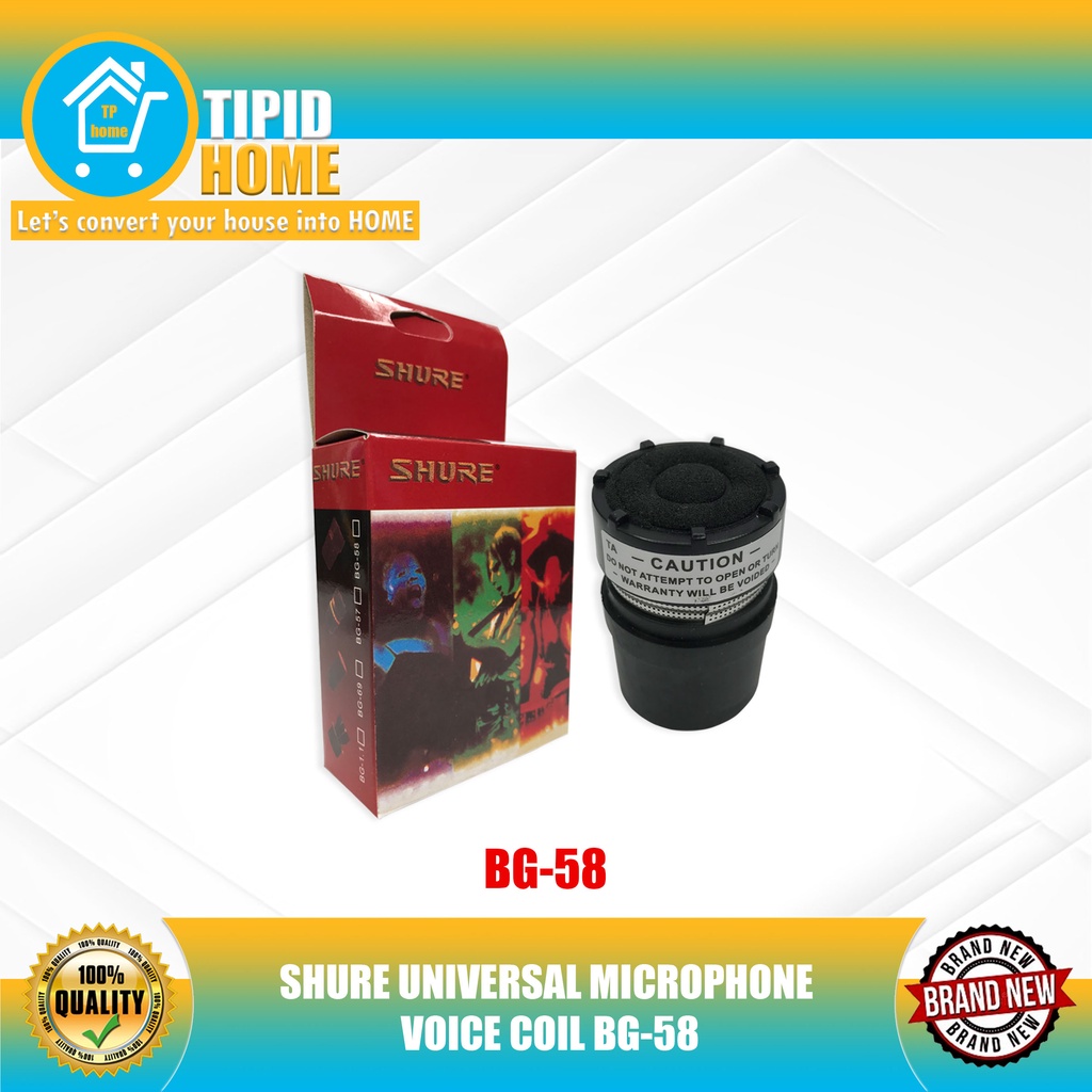 SHURE UNIVERSAL MICROPHONE VOICE COIL BG-58 | Shopee Philippines