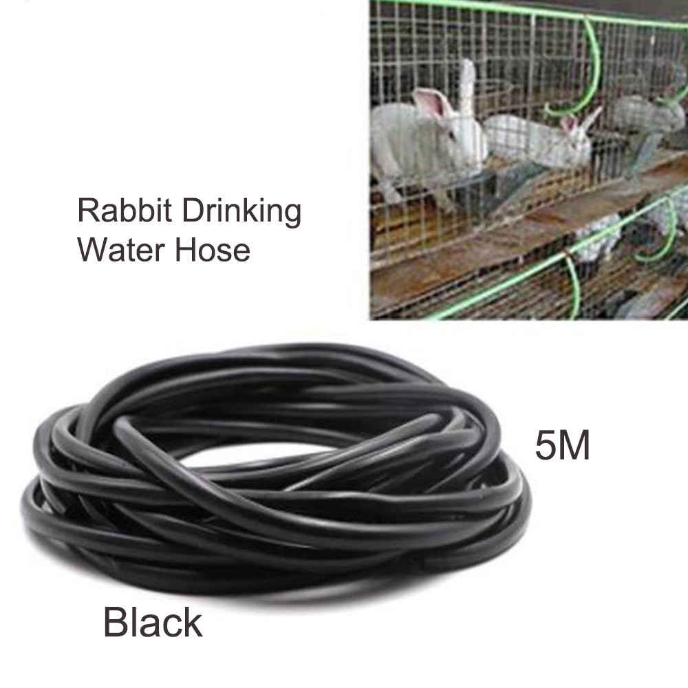 5m/2m/1m Rabbit Drinking Pipe 8mm Rabbit Nipple Hose Tube Black Water ...