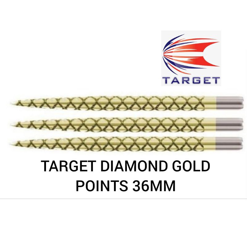TARGET DIAMOND CUT POINTS [GOLD] 36mm | Shopee Philippines