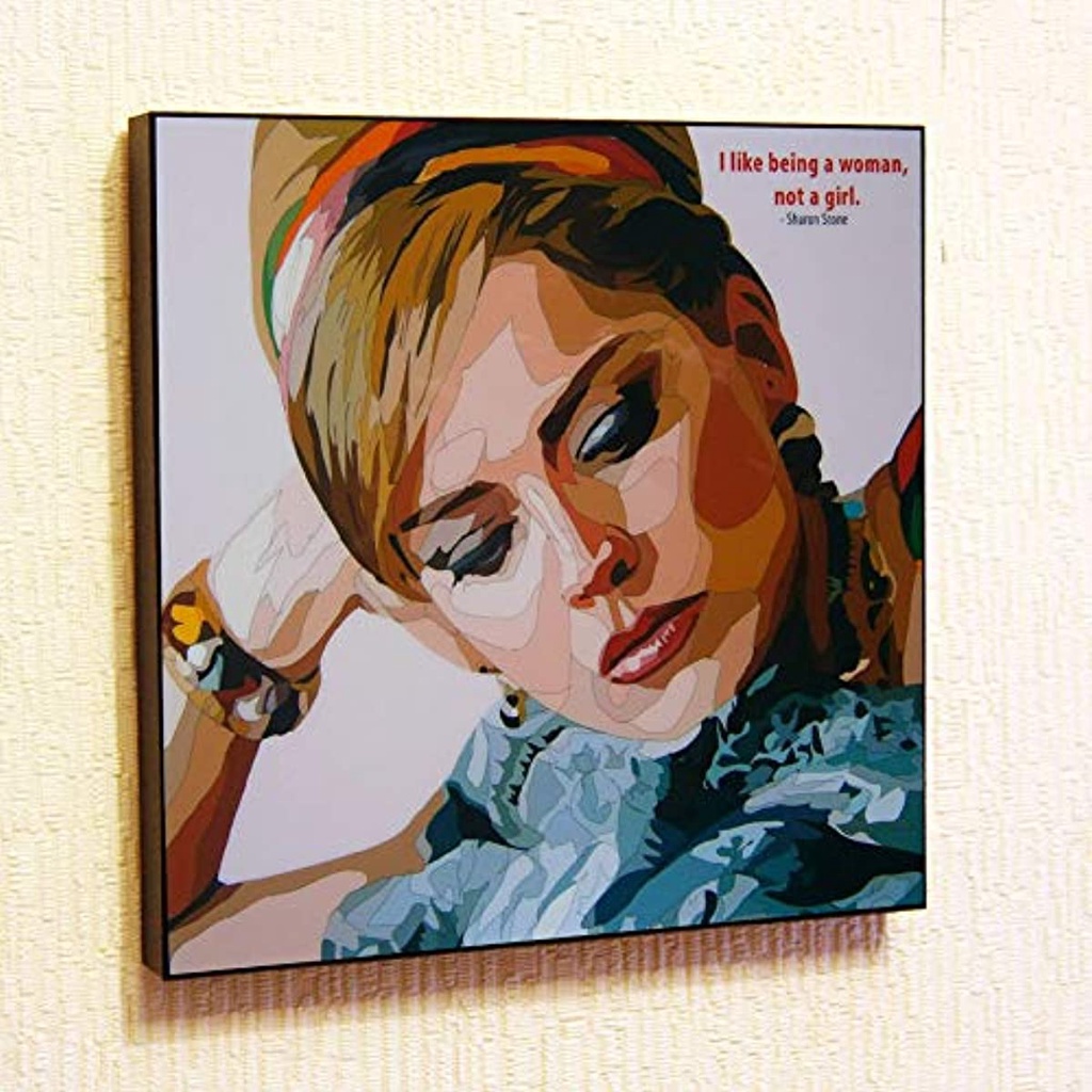 Sharon Stone Poster POP Art Print Painting on Canvas Motivational ...