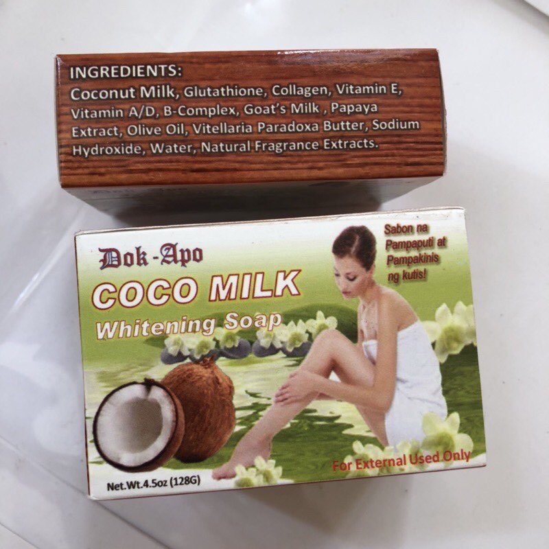 COCO WHITENING SOAP DOK APO 100% ORIGINAL AND AUTHENTIC | Shopee ...