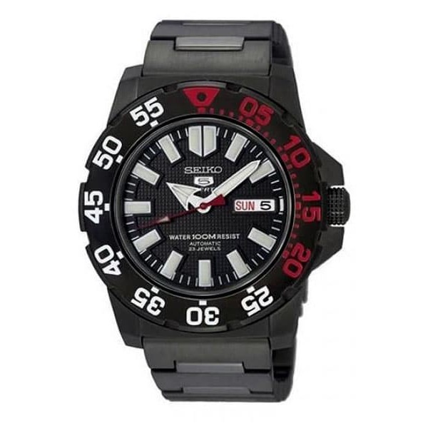 Seiko 5 Sports Snzf53k1 Mini Baby Monster 100m Black | Shopee Philippines