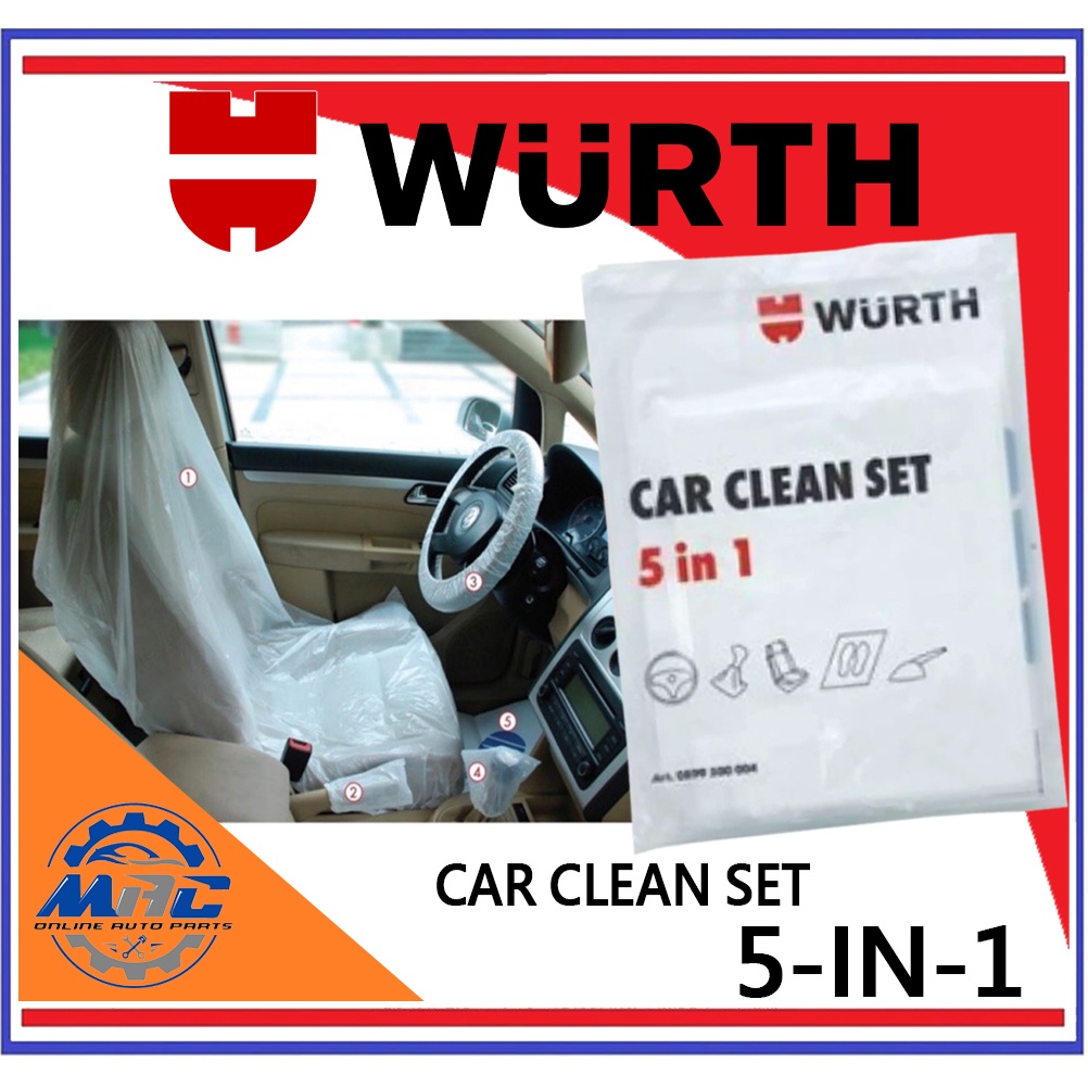 Wurth Car Clean Set 5-in-1 | Shopee Philippines