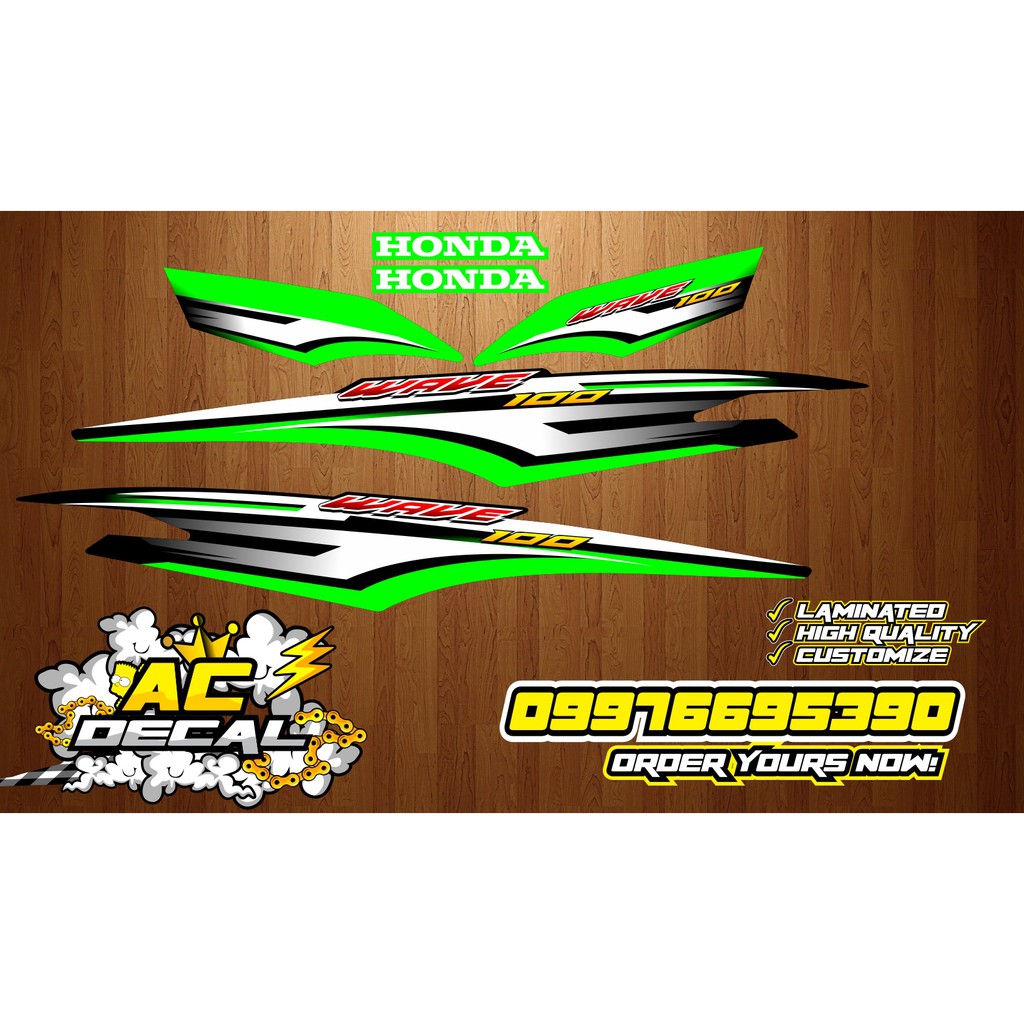 Wave 100 Decal (Stock Decal Design) | Shopee Philippines