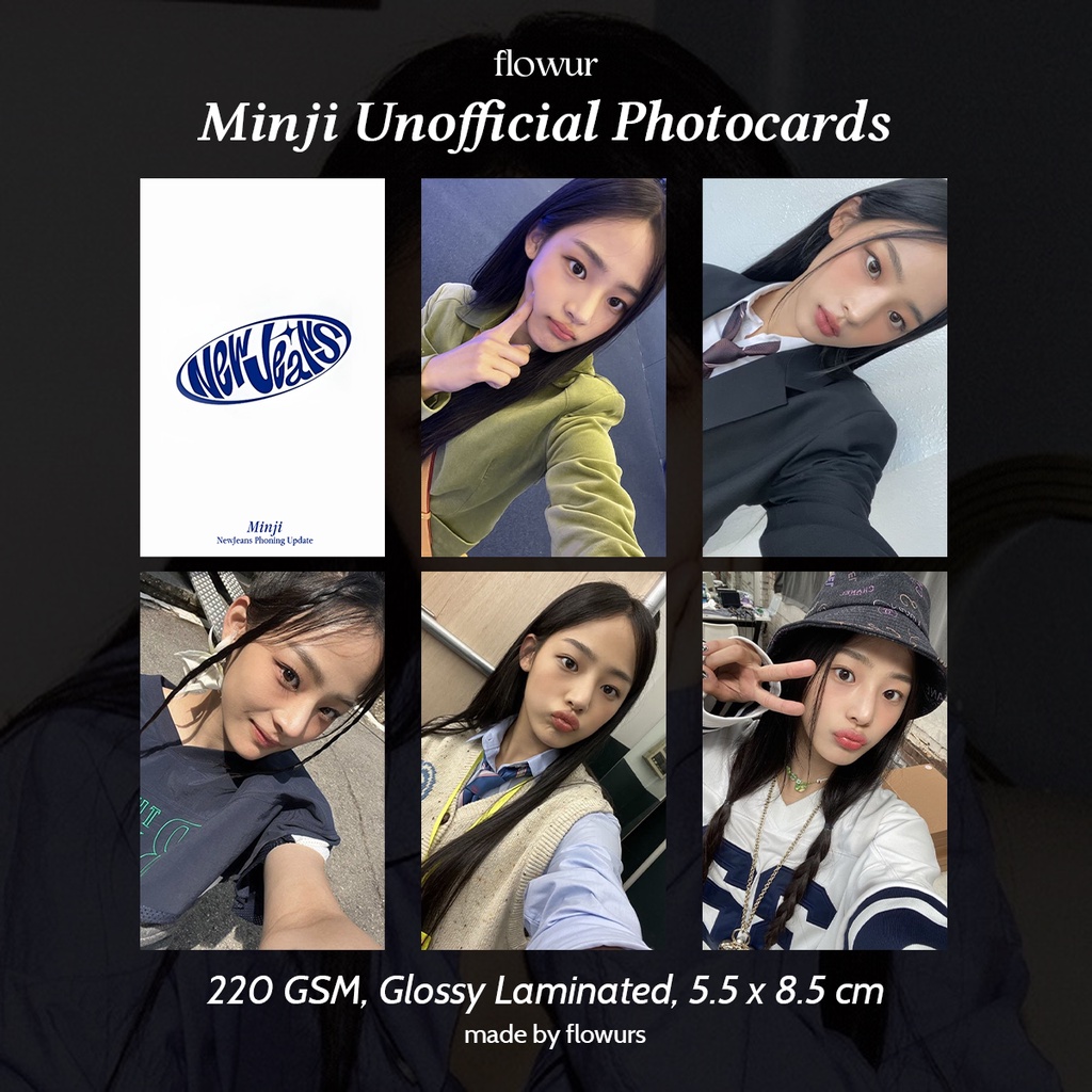 Unofficial NewJeans Minji Photocards {made by flowurs} | Shopee Philippines