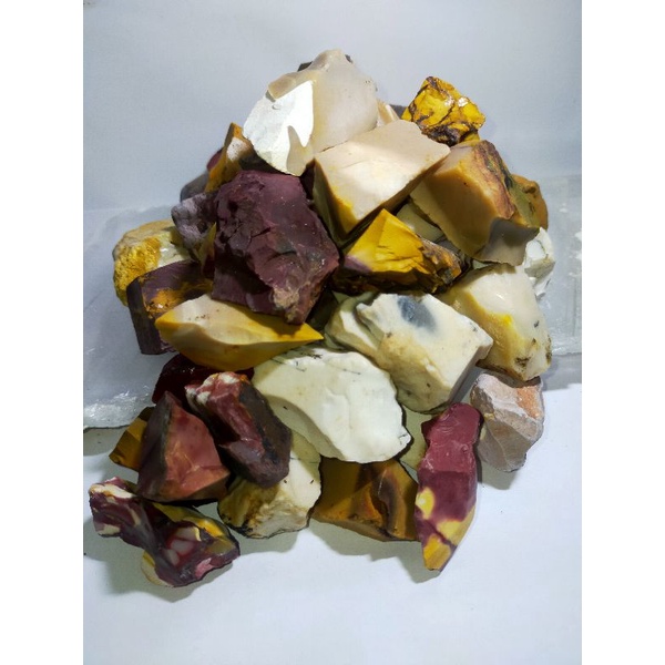 Natural Raw Mookaite Jasper Crystal / Raw Stone (random pick; sold per ...