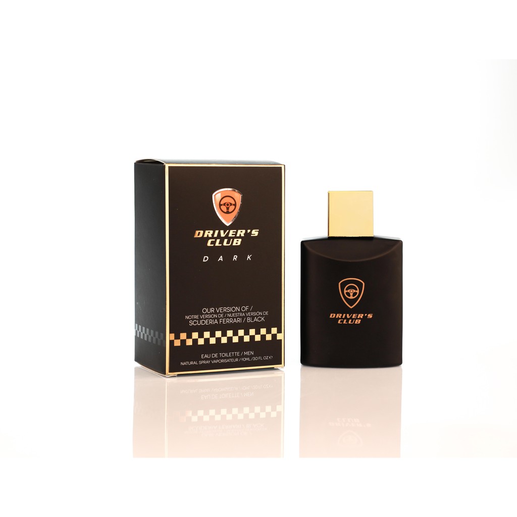 DRIVER'S CLUB 90ML PERFUME FIRE AND DARK SCUDERIA FERRARI RED AND BLACK ...