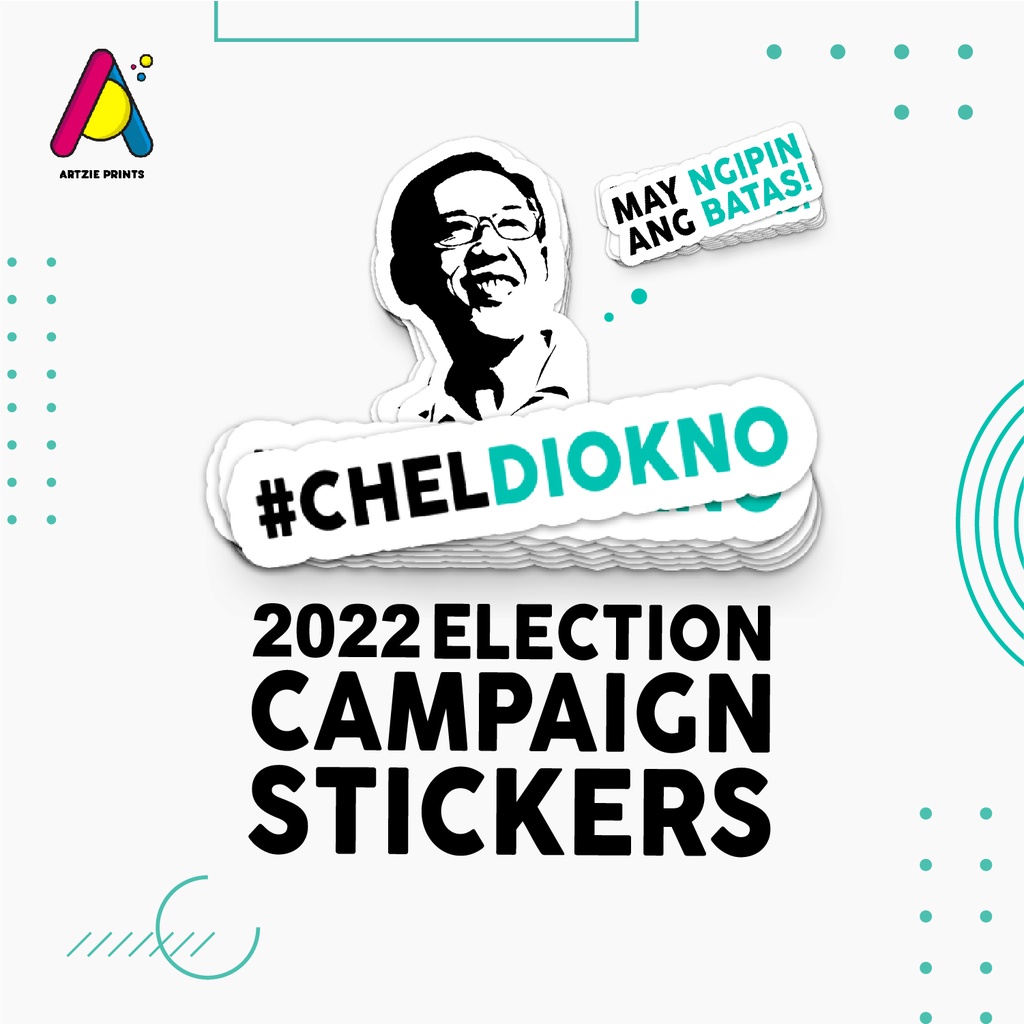 Chel Diokno 2022 Election Campaign Stickers | Shopee Philippines