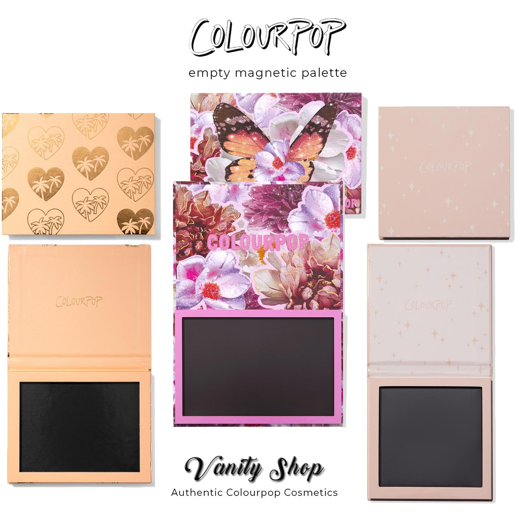 Colourpop Empty Magnetic Palette Authentic On Hand Palm Tree Butterfly ...