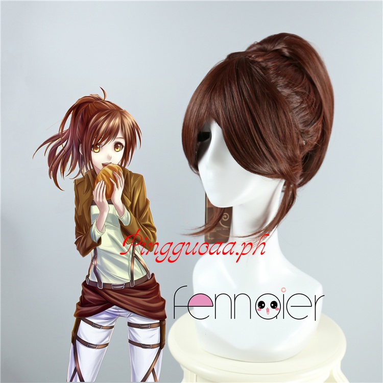 Attack on Titan Sasha Braus Cosplay Wig Shimura Tae Brown Single ...