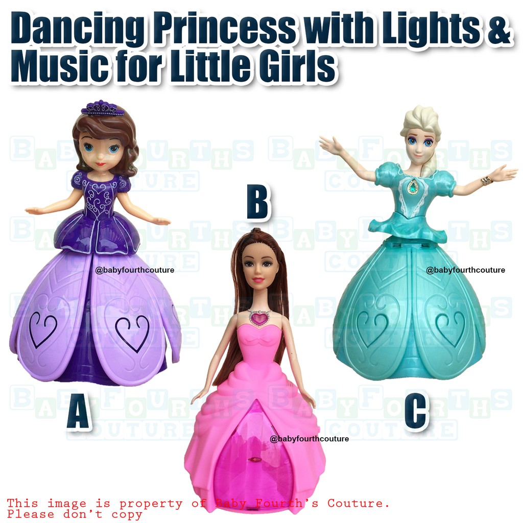 Baby Fourths Princess Dancing Toy Dance Doll Flashing LED Light for ...