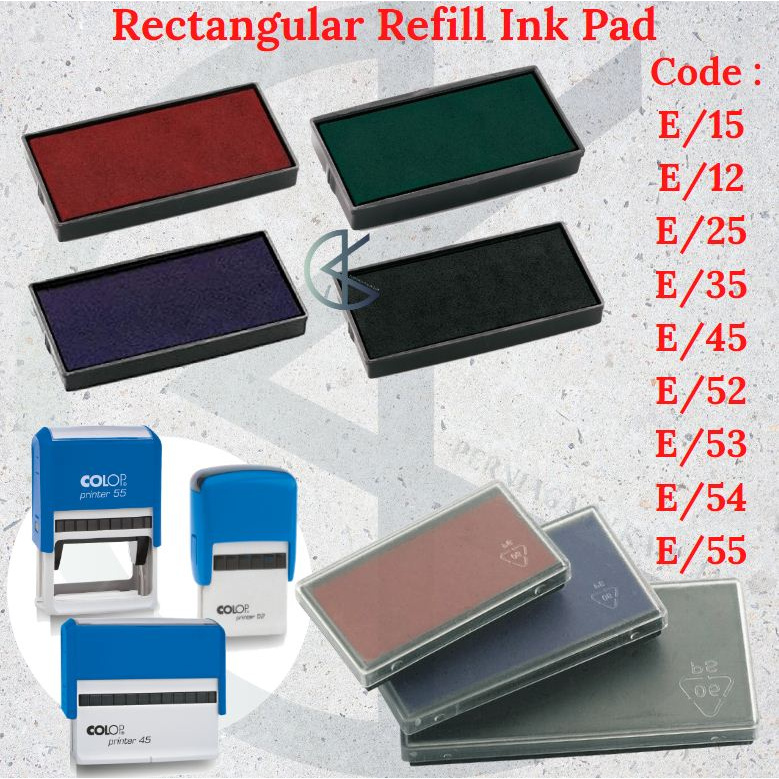 COLOP Printer Line Rectangular Refill Ink Pad / Spare Pad | Shopee ...