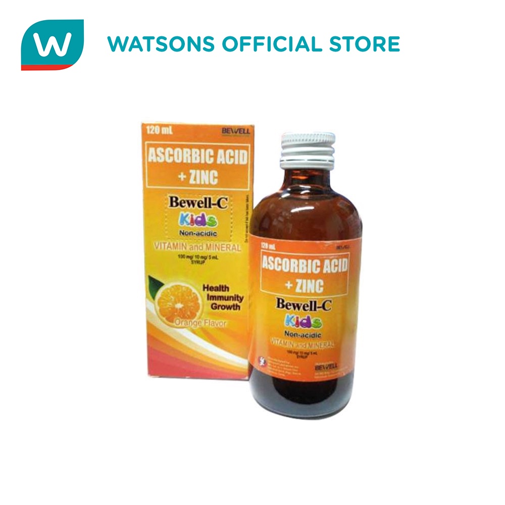 BEWELL C Kids Vitamin C Plus Zinc Syrup 120ml | Shopee Philippines