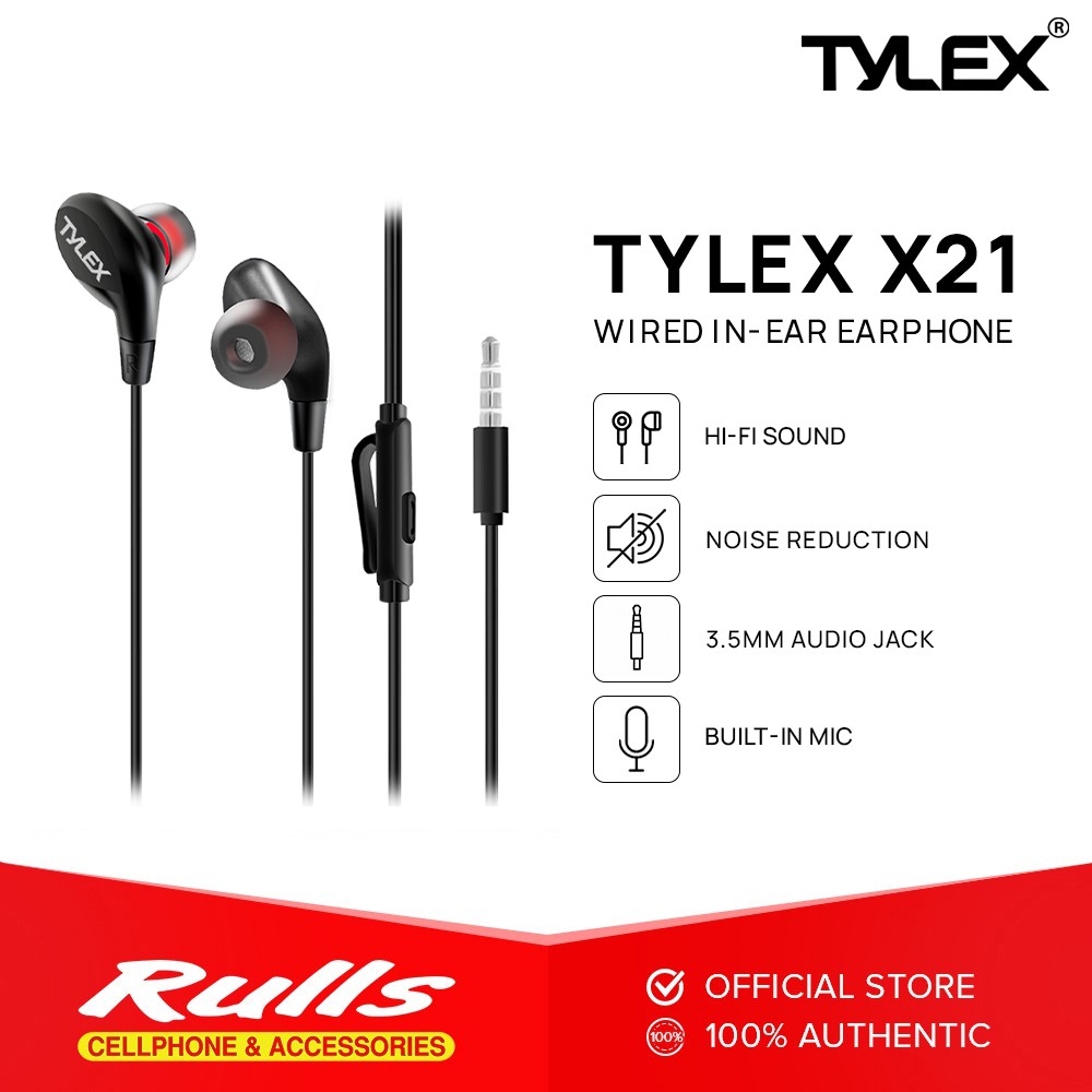 TYLEX XK21 Music Stereo In-Ear Earphone with Built-in Microphone 3.5mm ...
