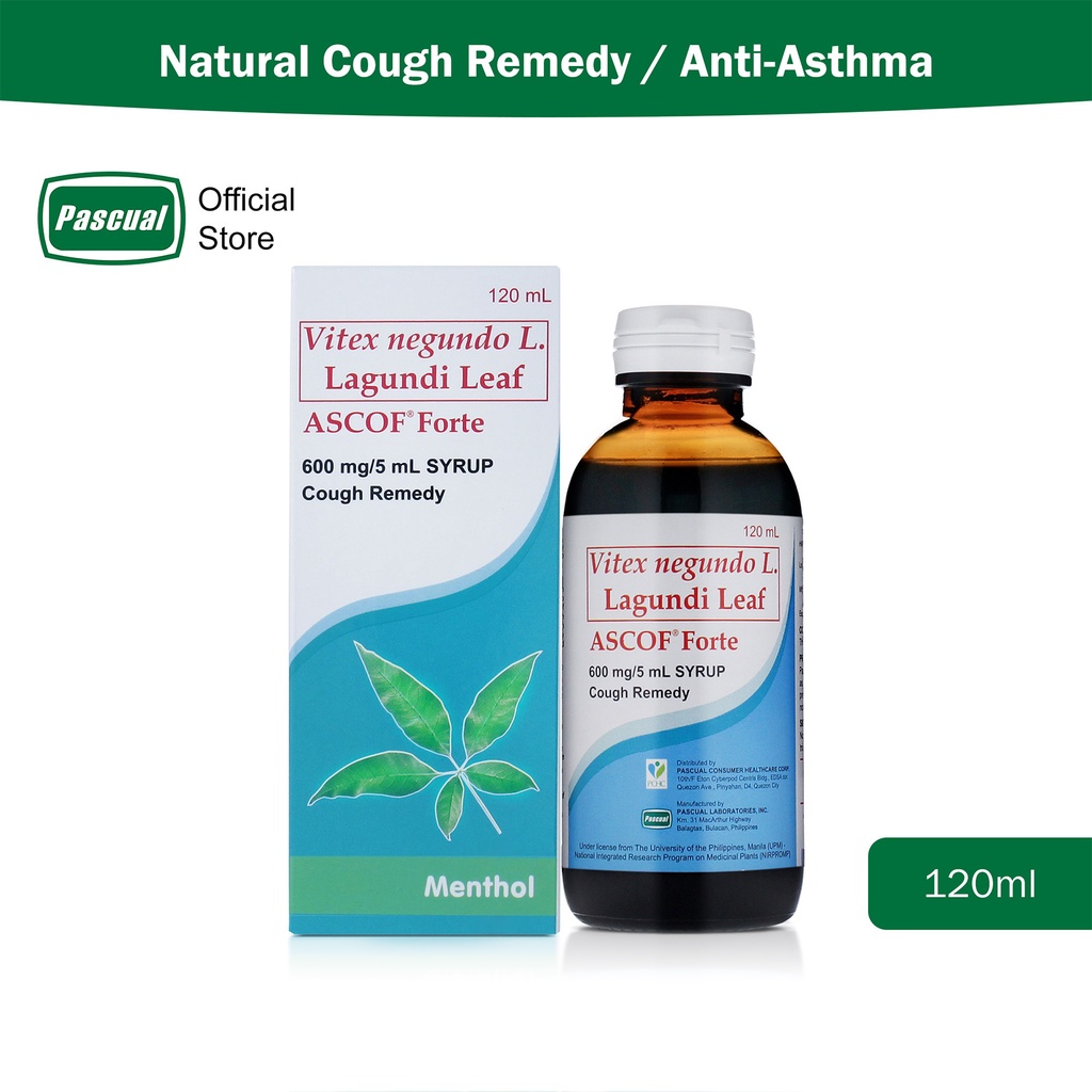 ASCOF® Forte 600mg / 5ml Syrup Menthol 120ml | Shopee Philippines