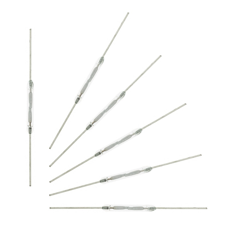 10pcs N/O Reed switch Magnetic Switch 2 * 14mm Normally Open Magnetic ...