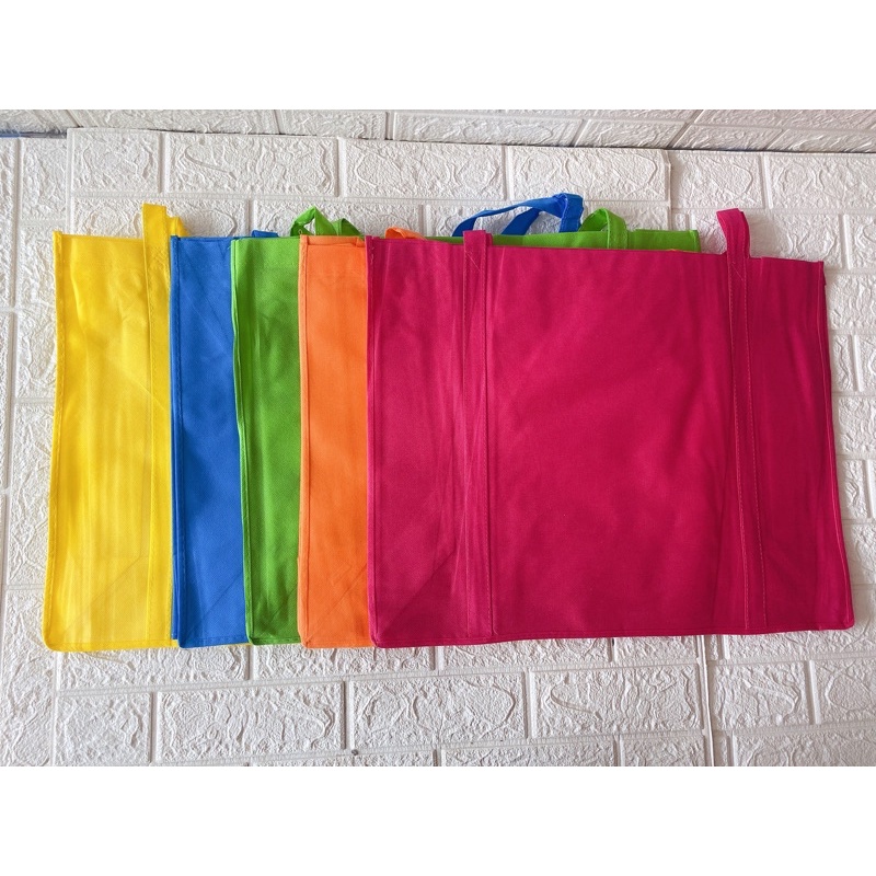 Eco Bag Long Handle XXL big size Plain Non-woven Shopping Storage ...