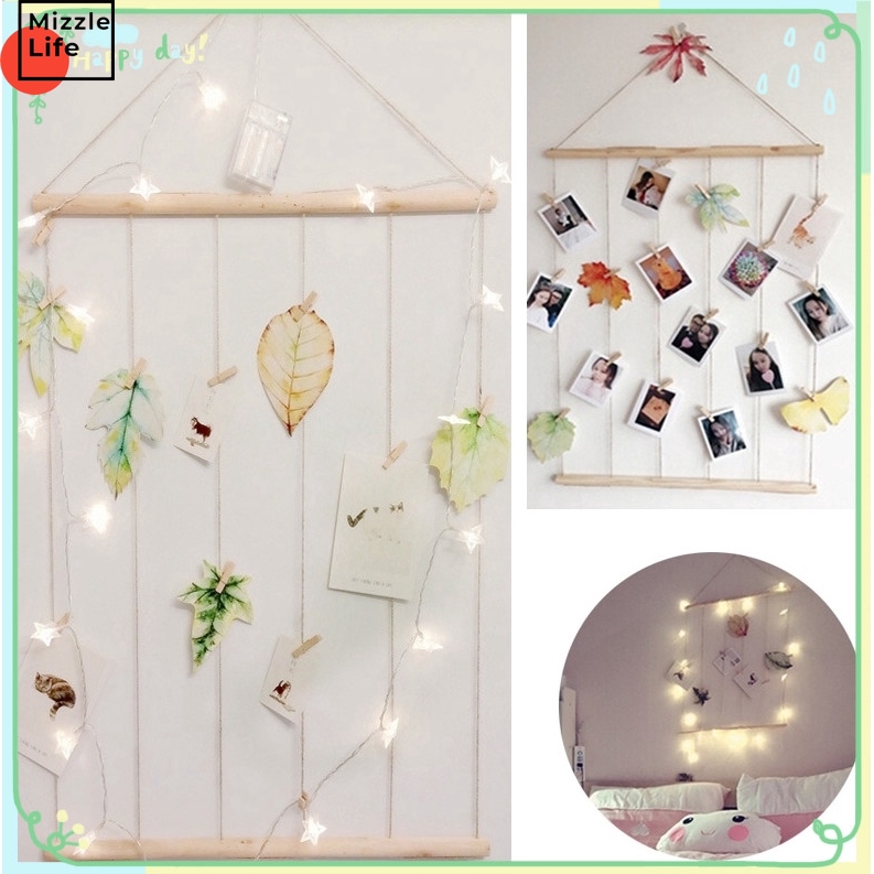 Mizlzle Wood Picture Photo Frame Multi Pictures Organizer Hanging ...