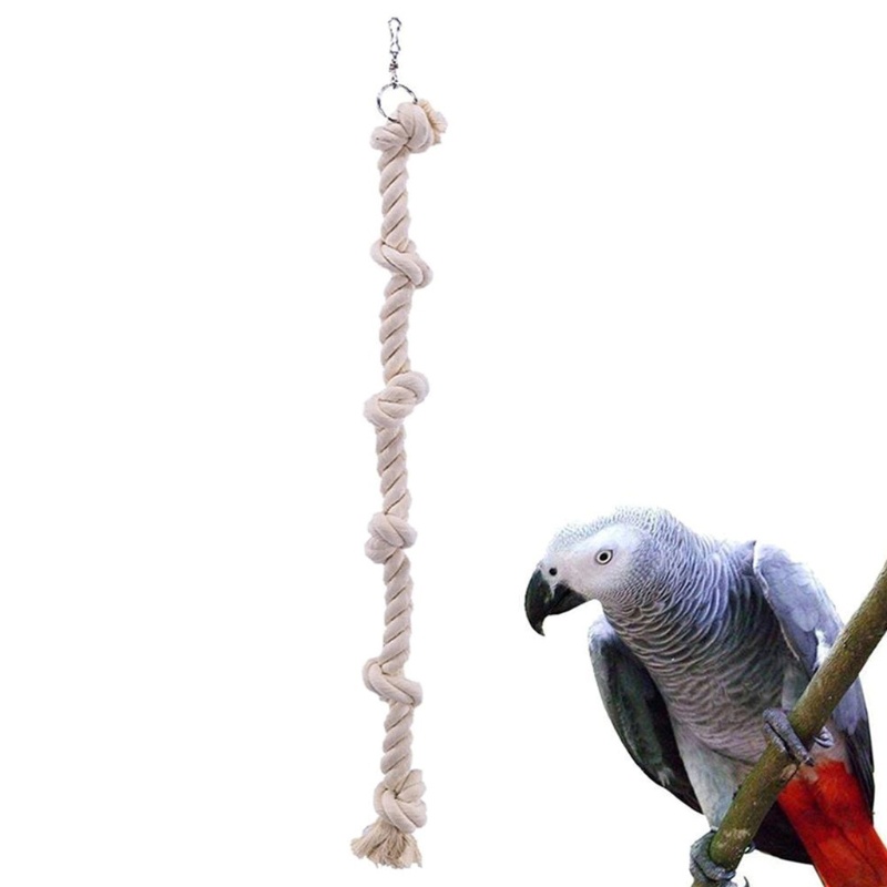 Bird Rope Chew Toy Cotton Rope Swing Cage Hanging Climbing Toys for ...