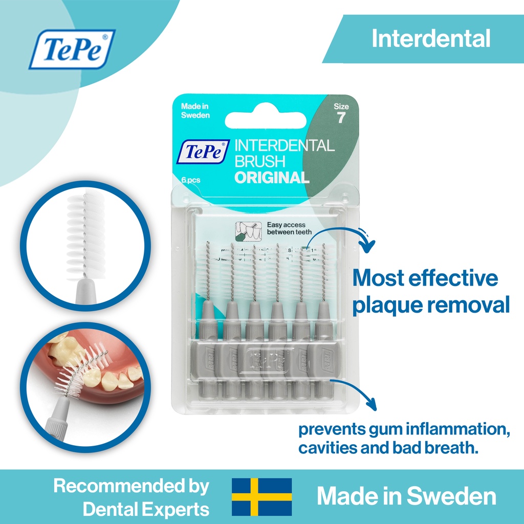 TePe Original Interdental Brush - Gray 1.3 mm | Shopee Philippines