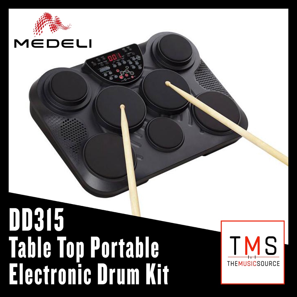 MEDELI DD315 Table Top Portable Electronic Drum Kit | Shopee Philippines