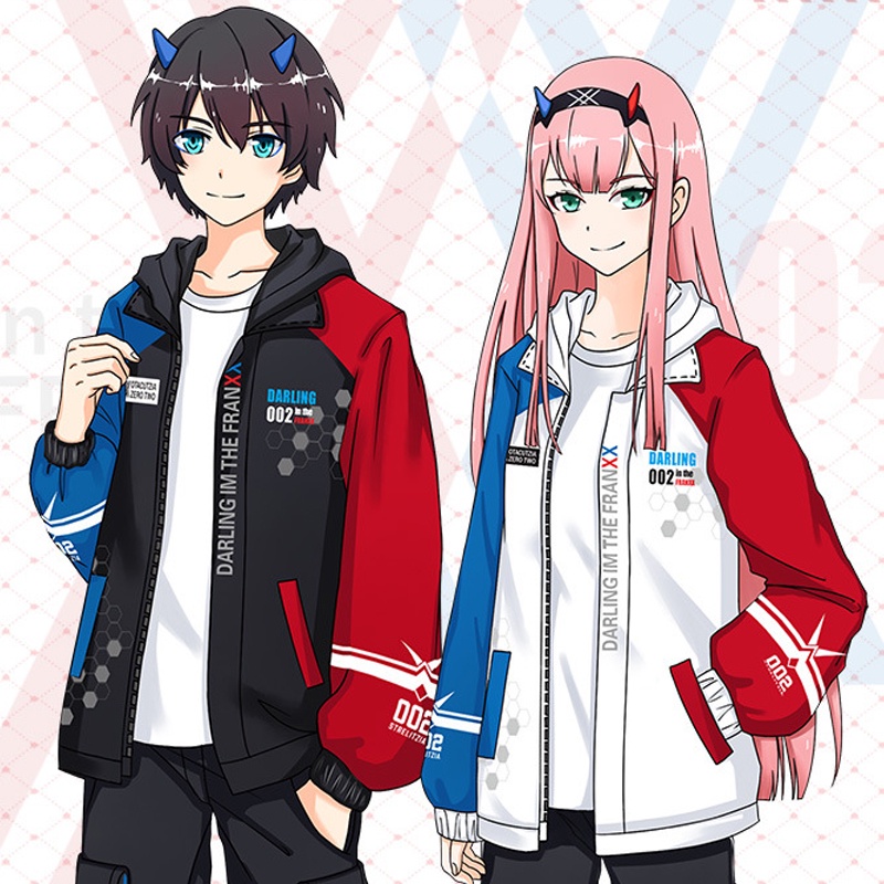 Anime DARLING IN THE FRANXX Jacket Hoodie 02 Zero Two National Team ...
