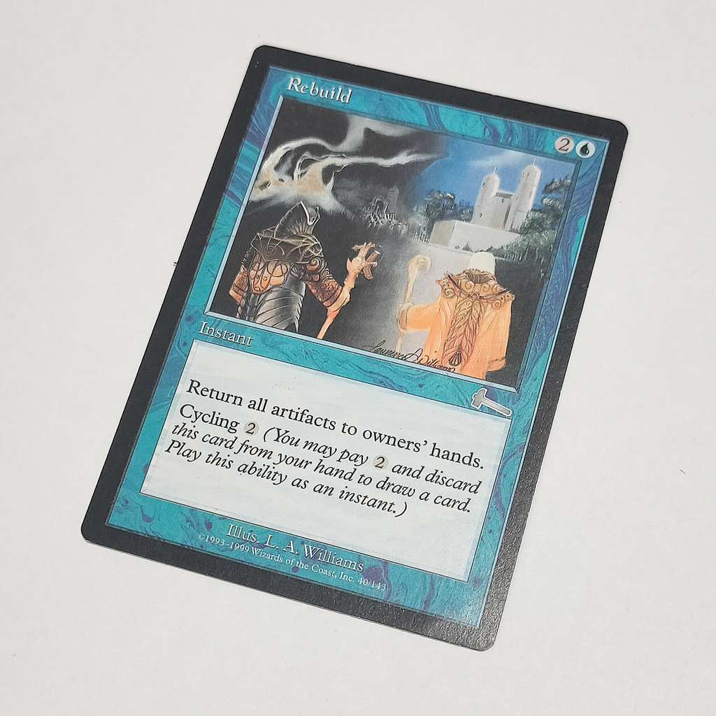 MTG Card REBUILD Magic the Gathering Trading Card Game Blue | Shopee ...
