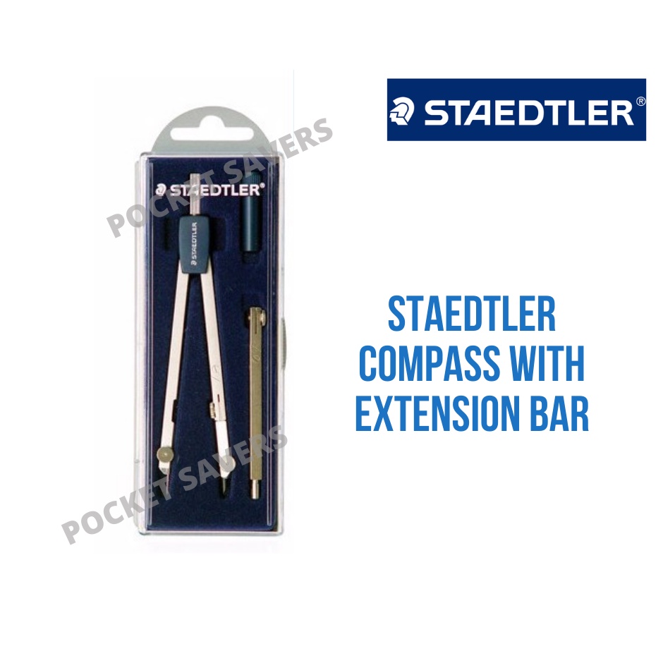 STAEDTLER Mars Precision Compass With Lead, Needle & Extension Bar 559 ...