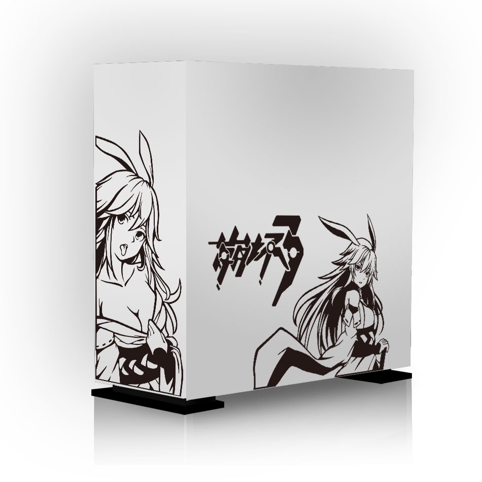 Honkai Impact Game Stickers for PC Case,Cartoon Decor Decals for ATX ...