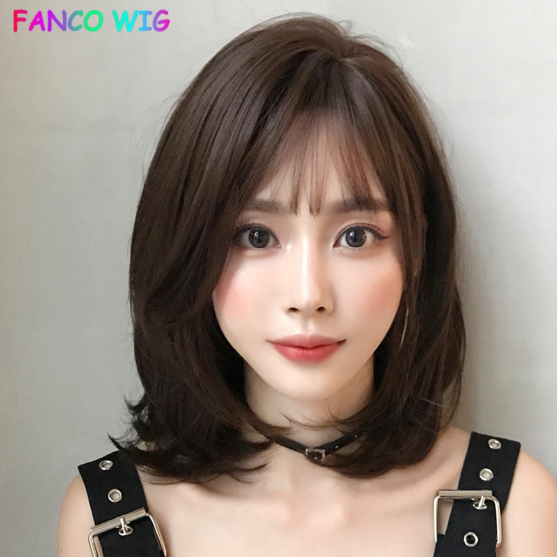 H72 Human Hair Wigs Short Wigs Original Washable Bangs For Women ...