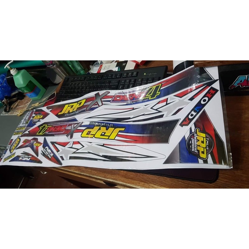 WAVE i 125 JRP x DAENG sai4 sticker (die cut w/ freebies) | Shopee ...