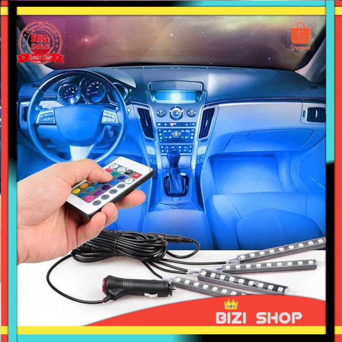 Colorful RGB Remote Car Interior Cabin Dashboard LED Lights Under ...