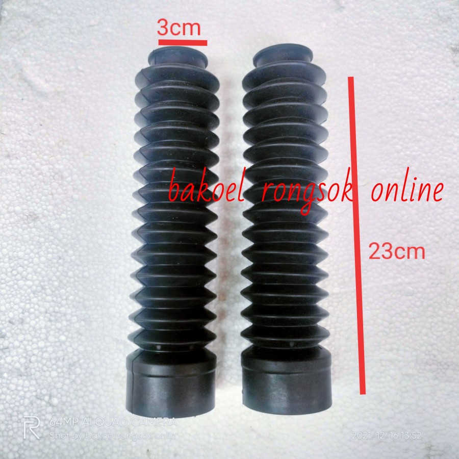 Original universal front shock absorber spiral rubber Boot | Shopee ...
