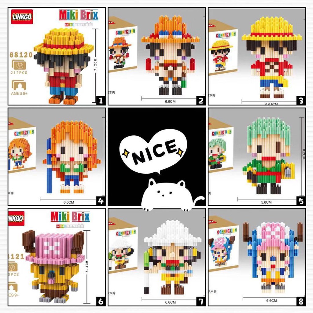 Super Special Offer！BALODY DIY One Piece Series Nano Block Collection ...
