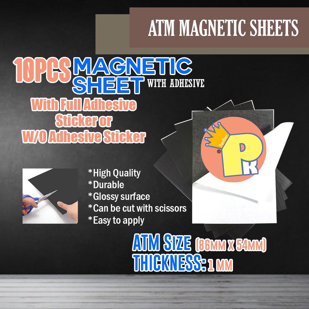ATM card size ref Magnet Sheet A4 [ HIGH QUALITY ] strong magnetism ...