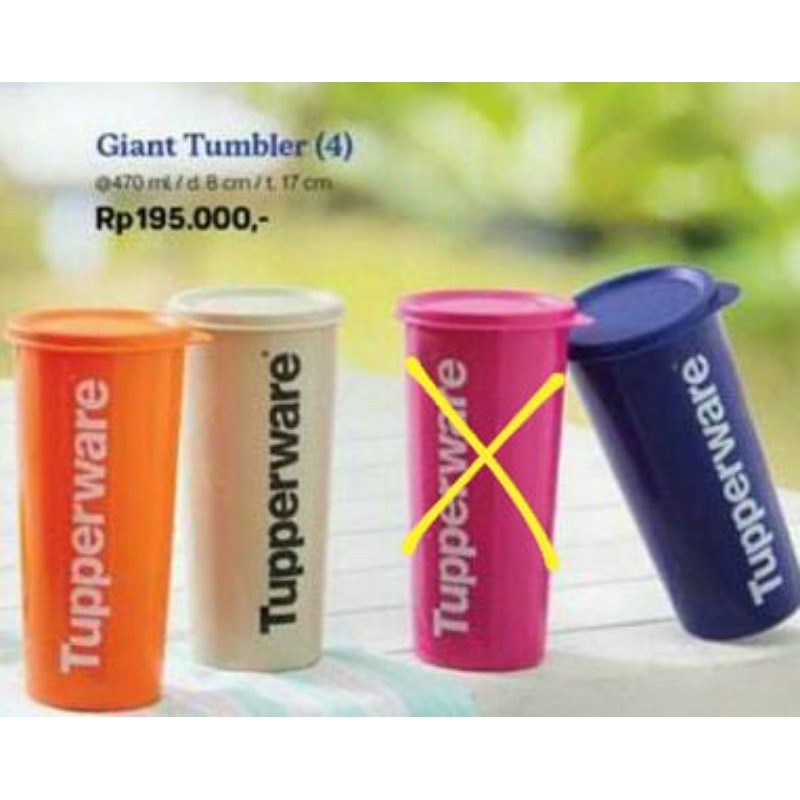 Giant tumbler tupperware 470ml Retail (1Pcs) | Shopee Philippines