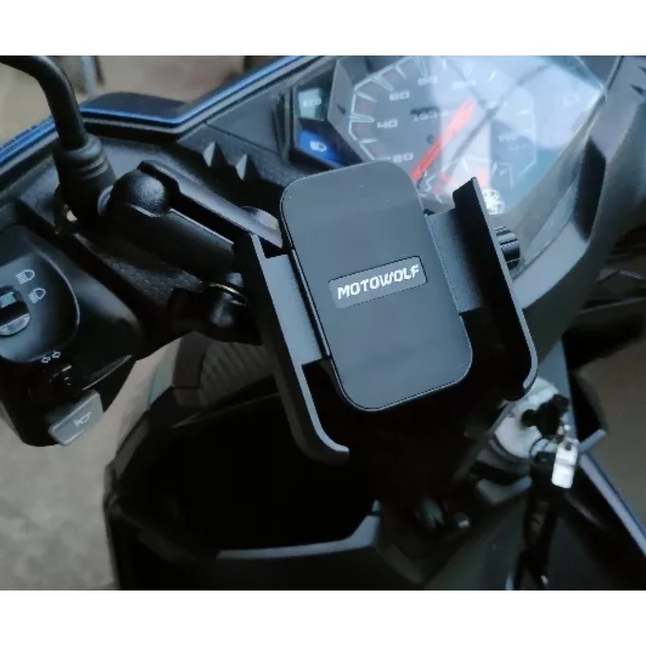ENZO ORIGINAL Motowolf Aluminum Mobile Phone Holder Cellphone Holder V3 ...
