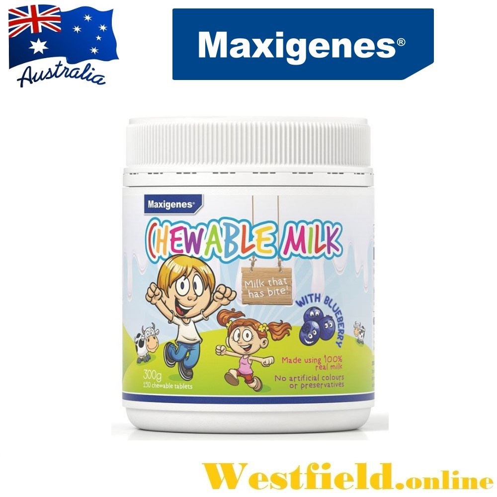 Maxigenes Chewable Milk With Blueberry ( 150 Tablets ) | Shopee Philippines