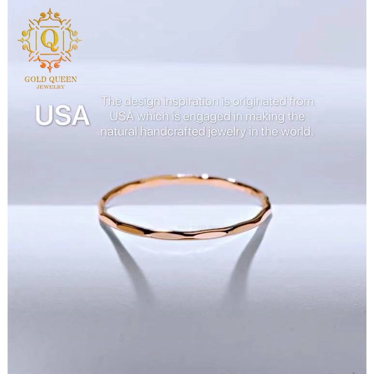 GOLD QUEEN AUTHENTIC US 14K GOLD 14/20 UNISEX RING | Shopee Philippines
