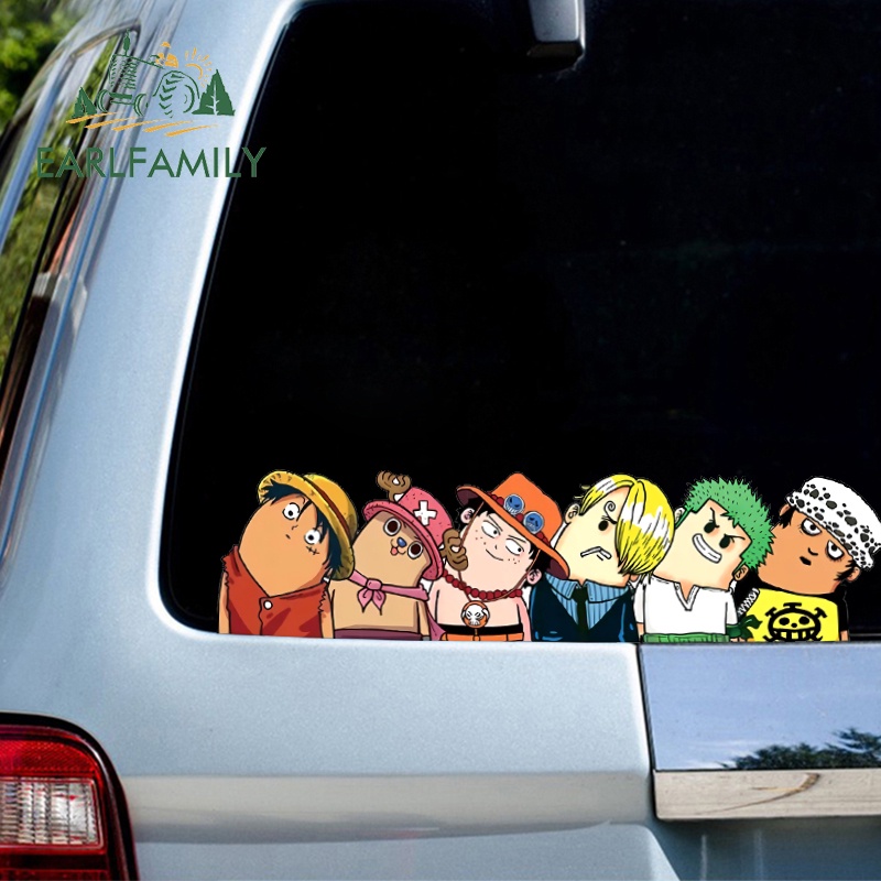 EARLFAMILY 13cm x 3.4cm ONE PIECE Monkey D Luffy Car Stickers Surfboard ...